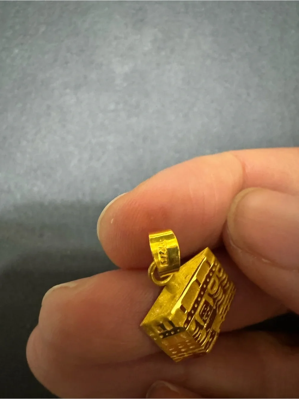 Jewelry | Kaaba Islamic 22k Yellow Solid Gold Pendant 11 Grams New ...